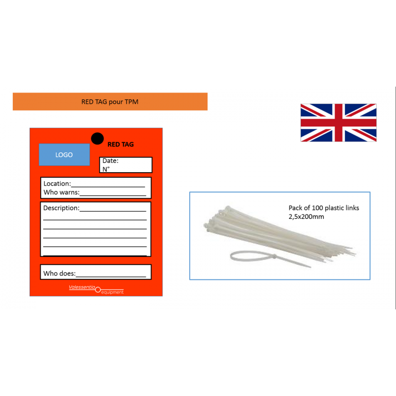 100 red tags for TPM